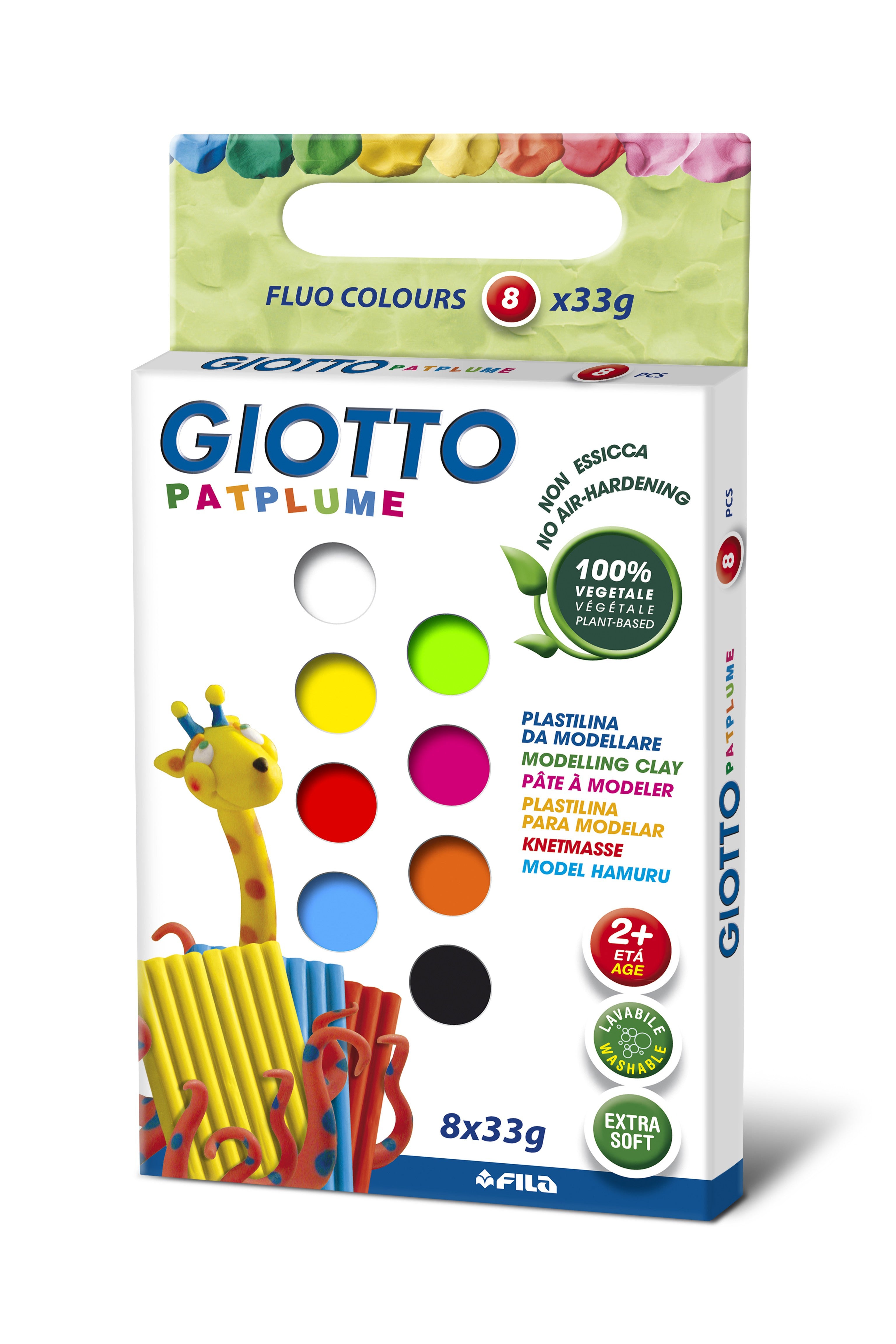Pâte à modeler Patplume couleurs assorties