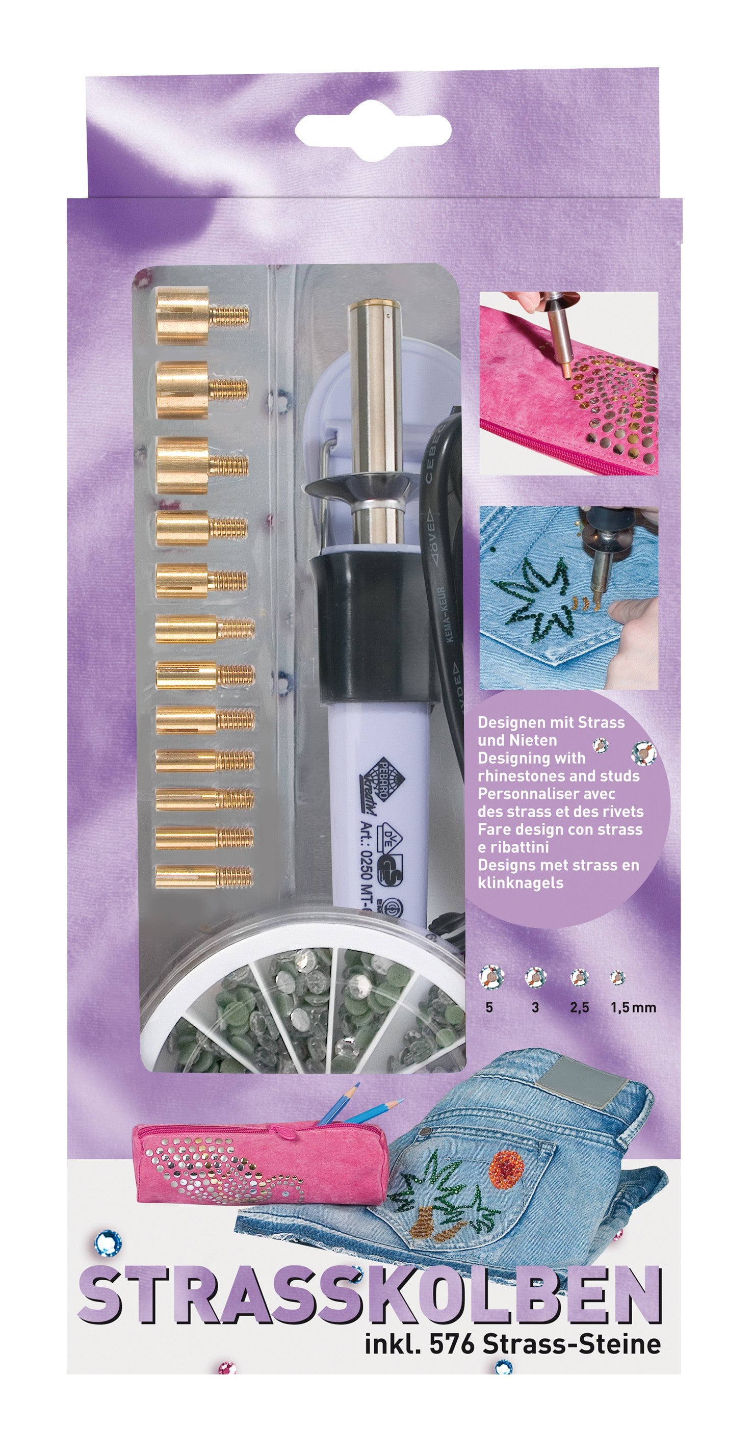 Kit applicateur de strass PEBARO